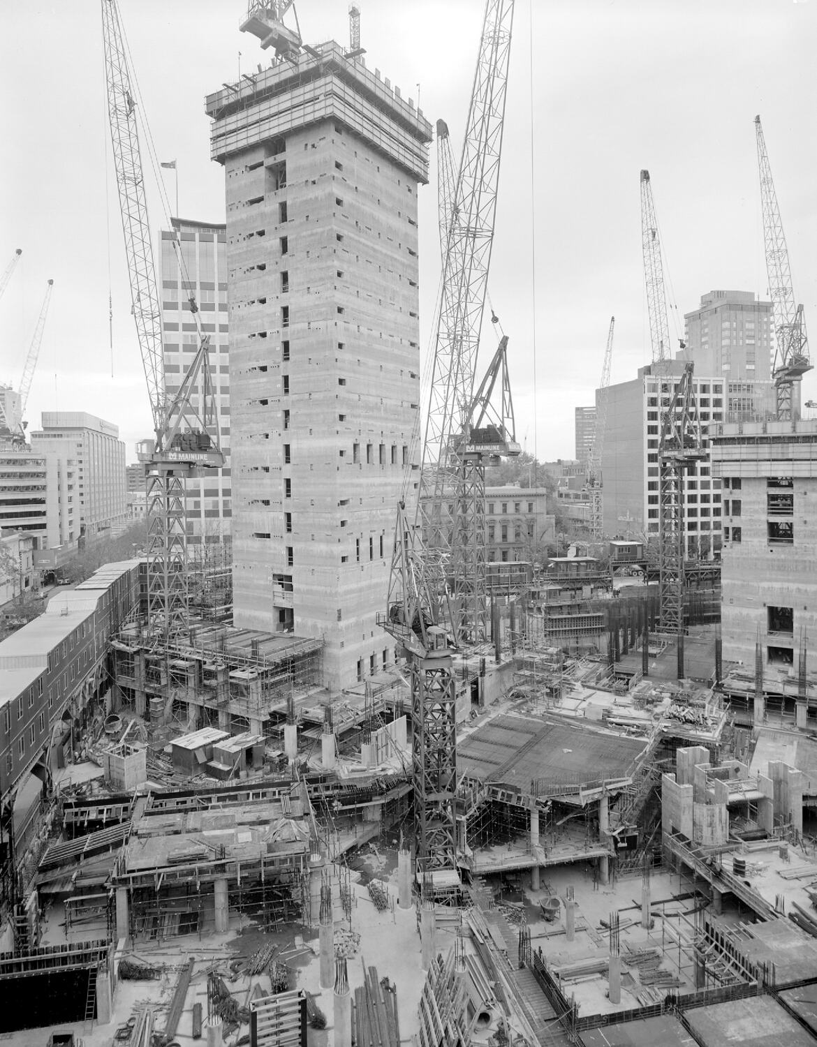 Negative - Collins Place ANZ Tower Under Construction, Collins Street ...