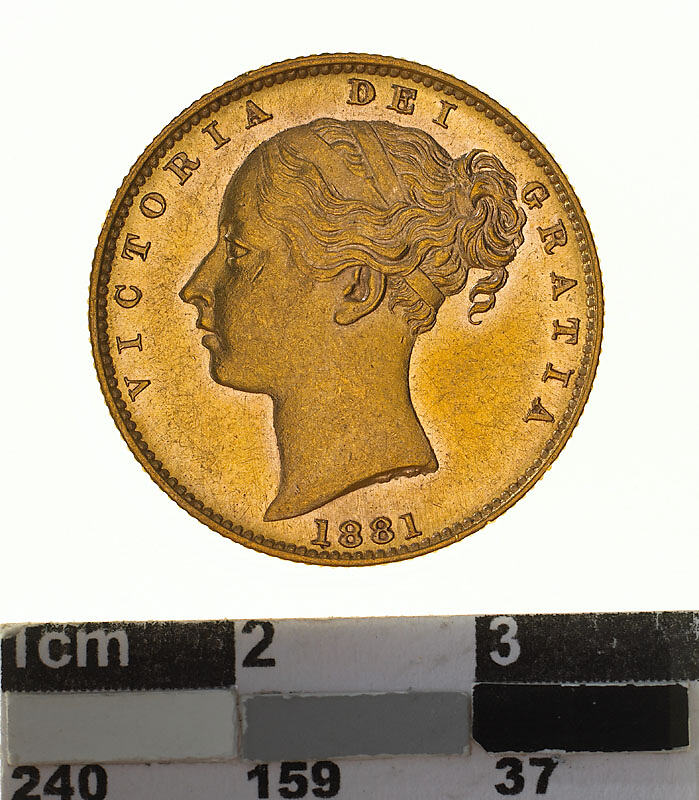 Coin - Sovereign, Victoria, Australia, 1881