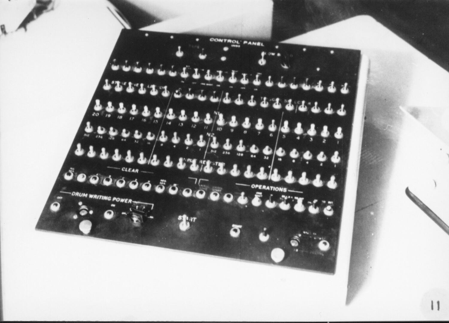 Photograph CSIRAC Computer Control Panel On Console Circa 1956 photograph-csirac-computer-control-panel-on-console-circa-1956