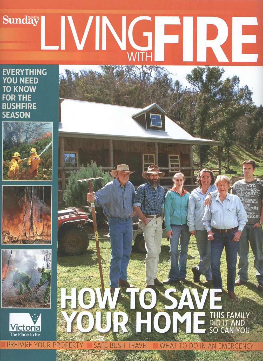 Booklet - 'Living With Fire', Sunday Herald Sun, 2008