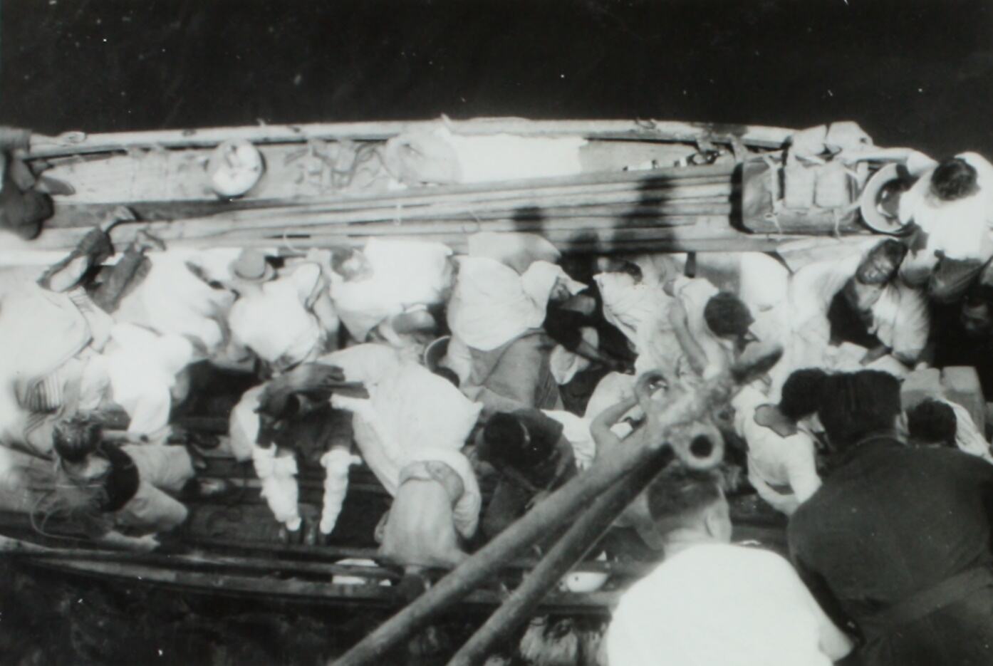 Photograph - Survivors on Lifeboat Alongside HMAS Hobart, Indonesia ...