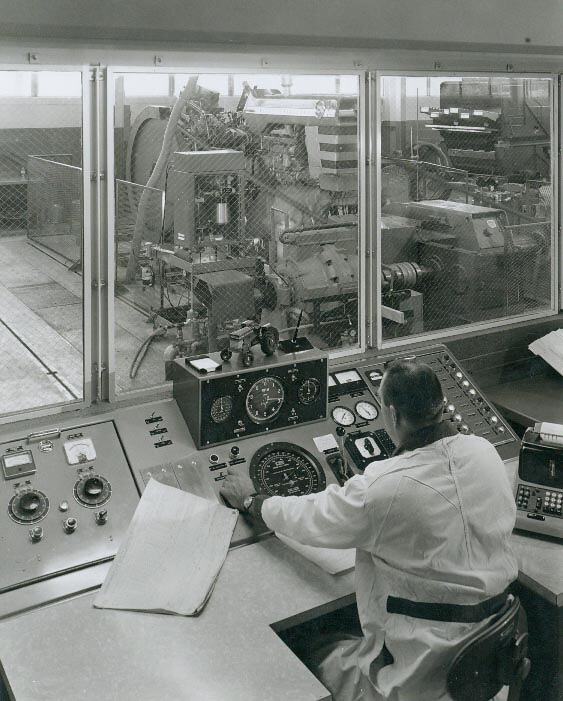 Photograph - Massey Ferguson, MF1100 Tractor on Dynamometer Test, 1966