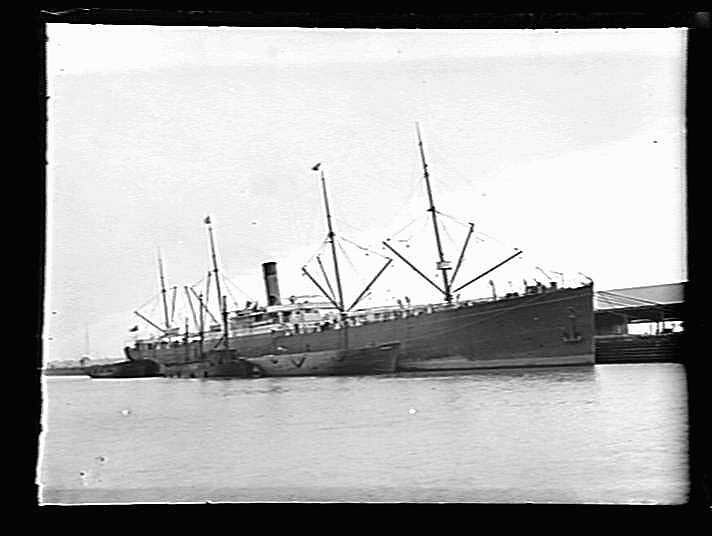 Glass Negative - SS Cufic by A.J. Campbell, Australia, circa 1900