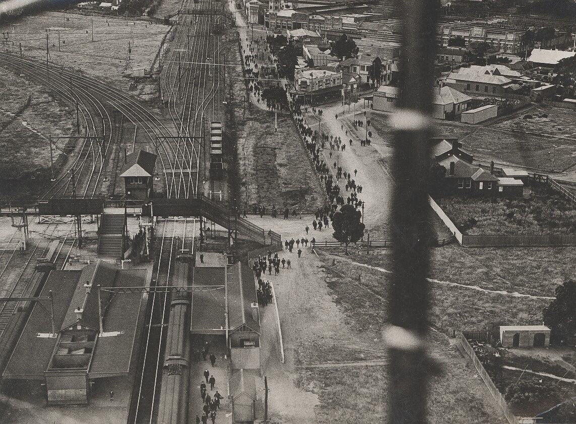 Photograph - H.V.McKay, Aerial View Sunshine Factory & Station ...
