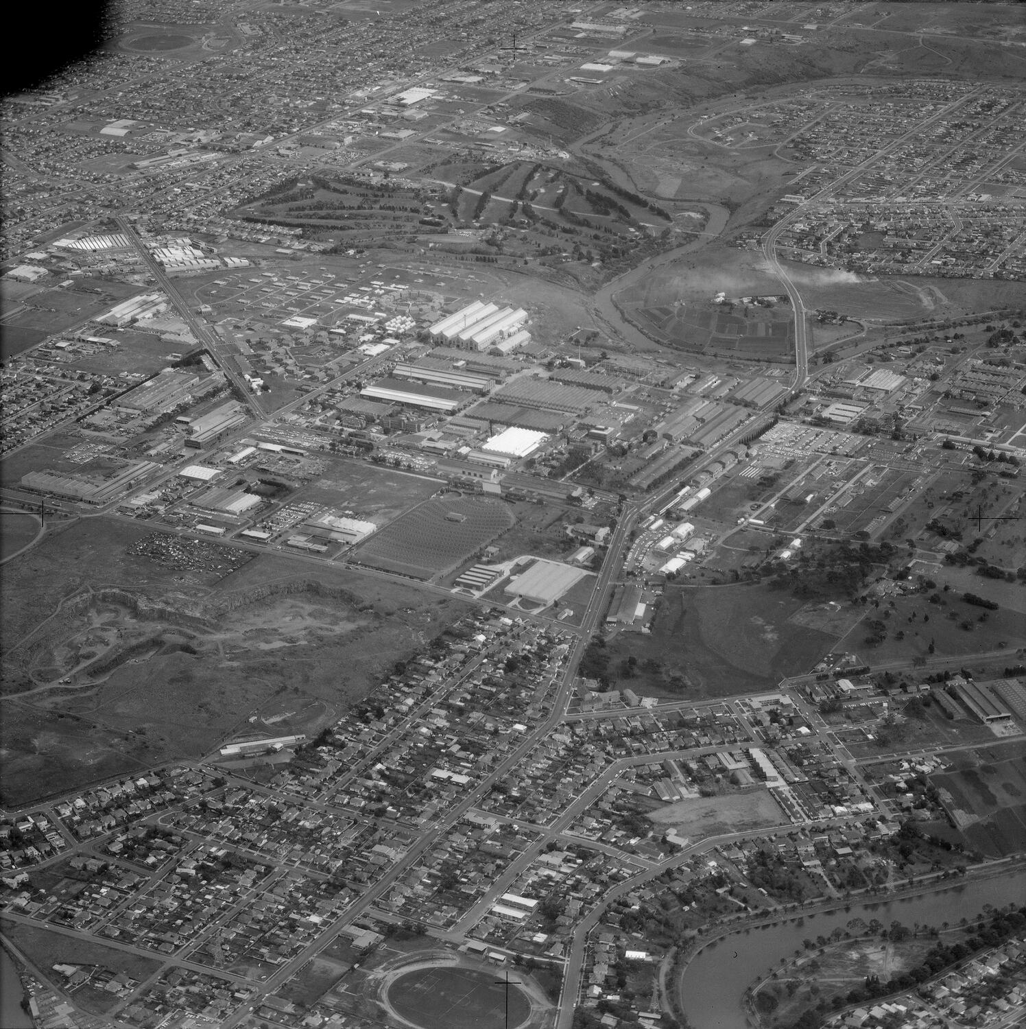 Negative - Aerial View of Maidstone & Maribyrnong, Victoria, 1970-1974