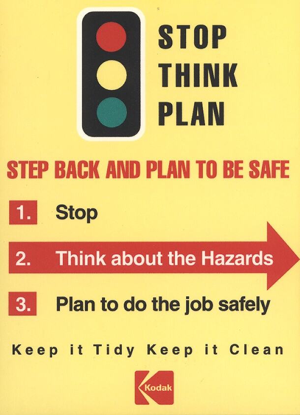 Card - Kodak Australasia Pty Ltd, 'Stop Think Plan', Jan 1999