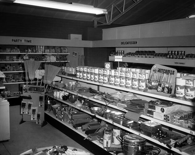 Negative - Hardware Store Interior, Melbourne, Victoria, 1956
