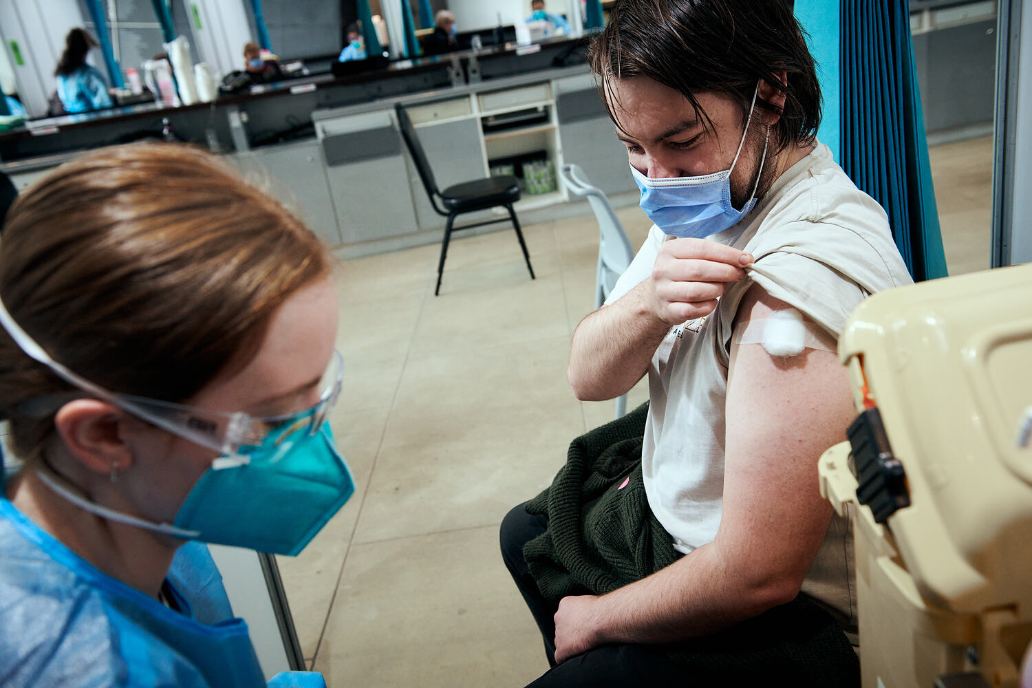 Digital Photograph - Andrew post-Vaccination, St Vincent's Vaccination ...