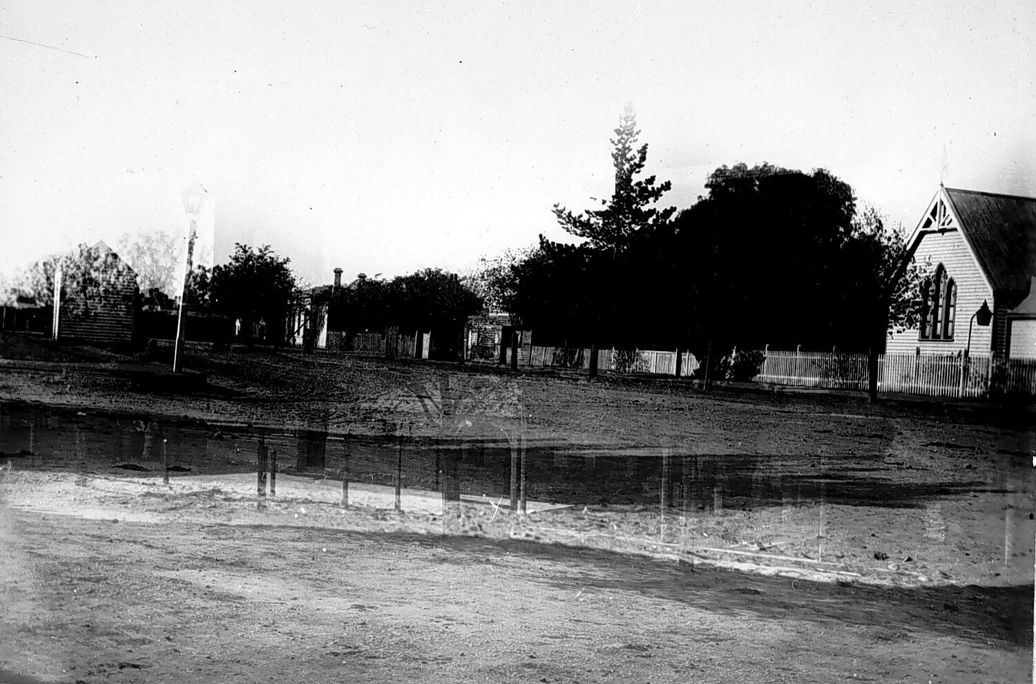Negative - Armstrong Street, Charlton, Victoria, Apr 1898