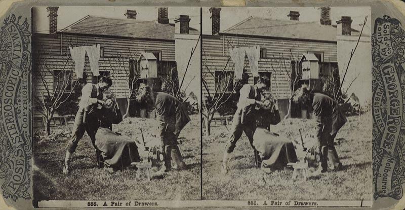 Digital Photograph - Rose's Stereoscopic Views, 'A Pair of Drawers ...