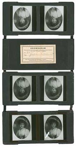 Set of Glass Slides - Kromskop Viewer Set, Kromogram, Portrait of a ...