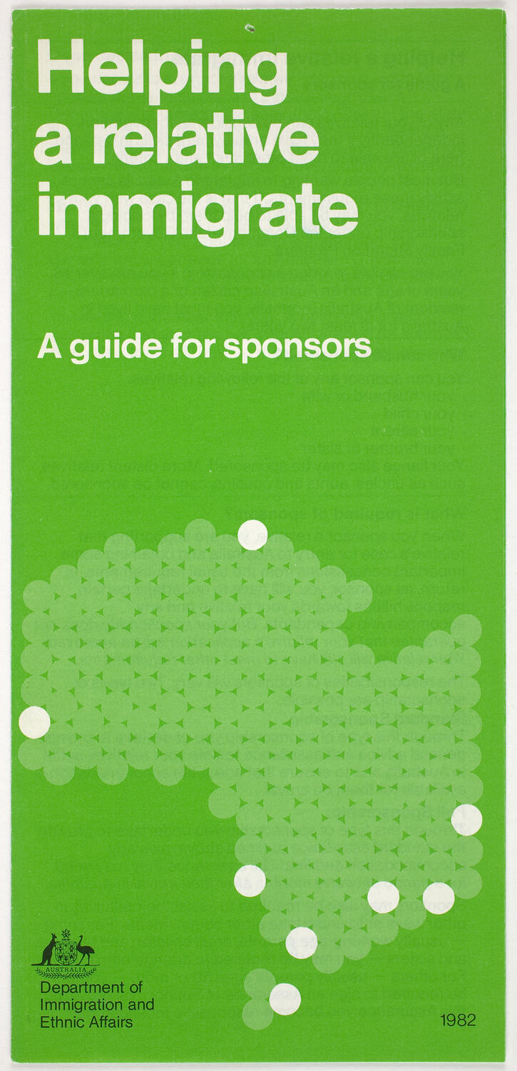 Leaflet - Helping a Relative Immigrate, Department of Immigration ...