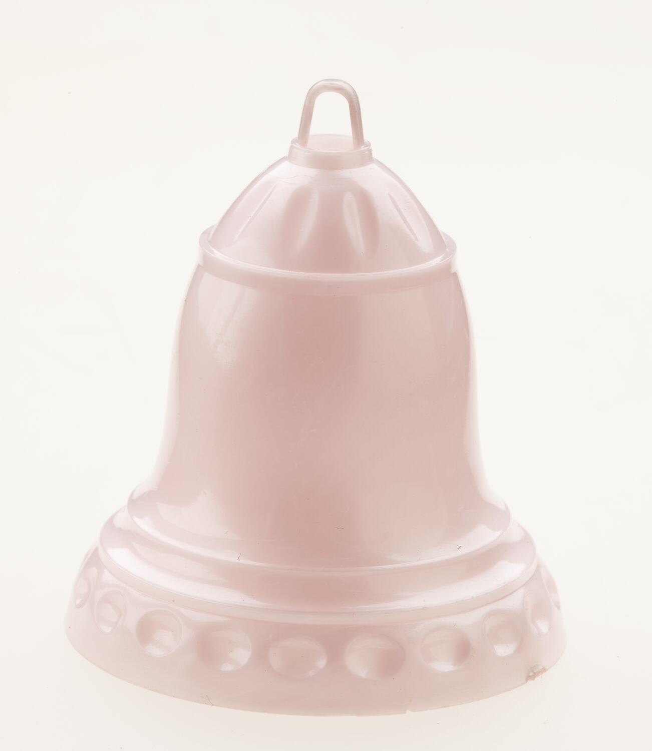 Christmas Decoration - Bell, Pink Plastic, circa 1950s