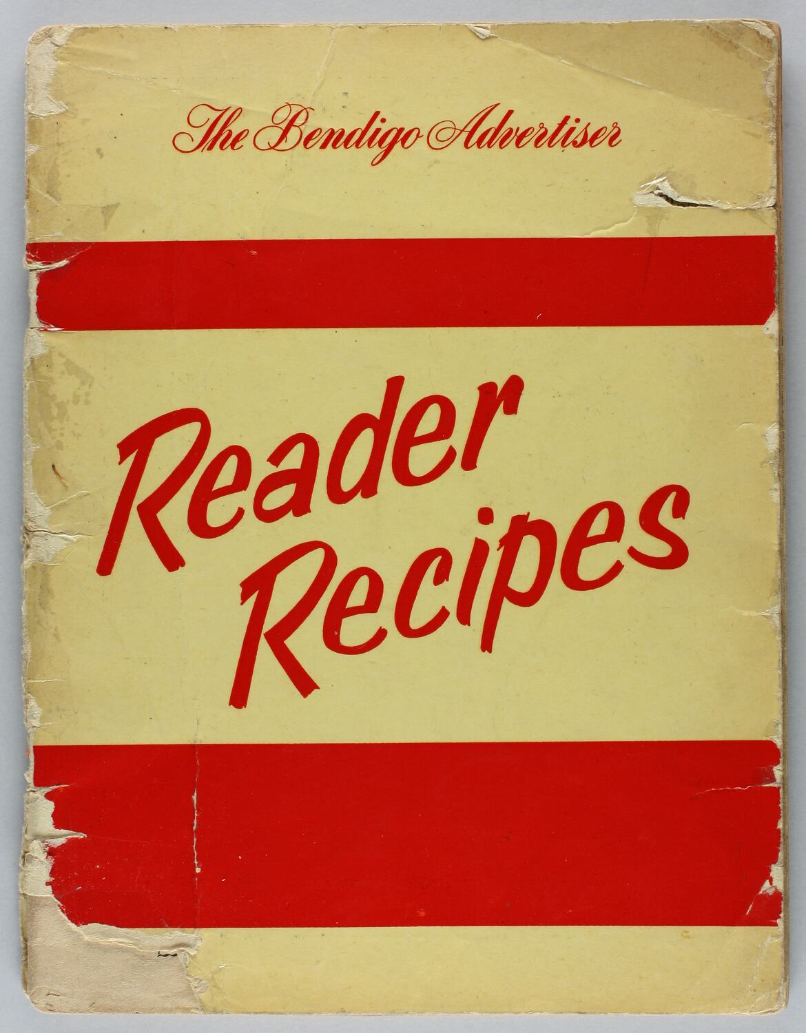 Booklet - 'Reader Recipes', Recipe Book, 'The Bendigo Advertiser ...