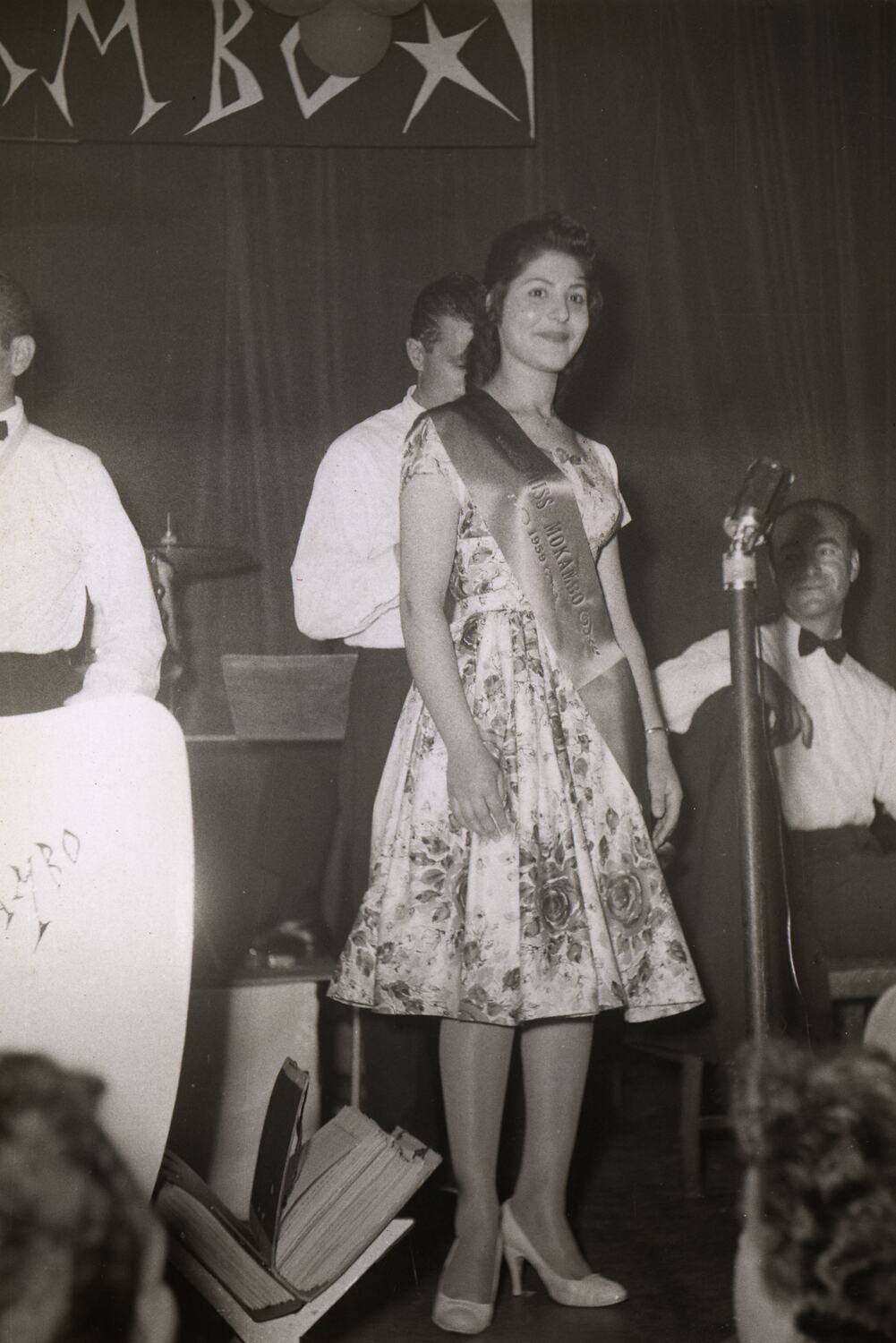 Digital Photograph - Miss Mokambo & Mokambo Band on Stage, Melbourne, 1960s