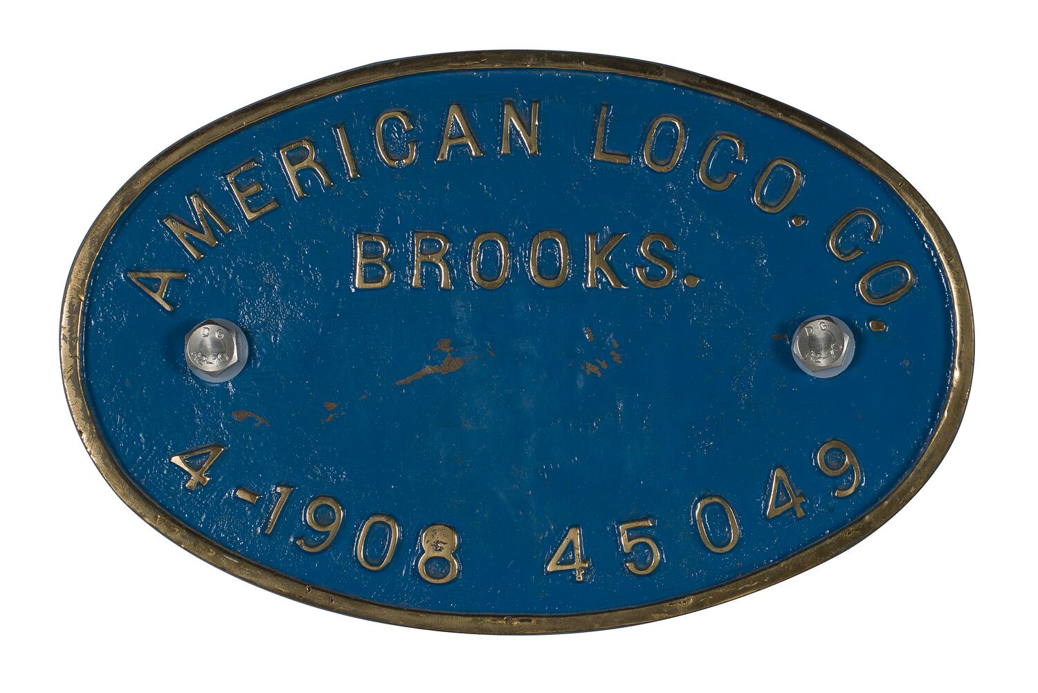 Locomotive Builders Plate - American Locomotive Co., Brooks Works ...