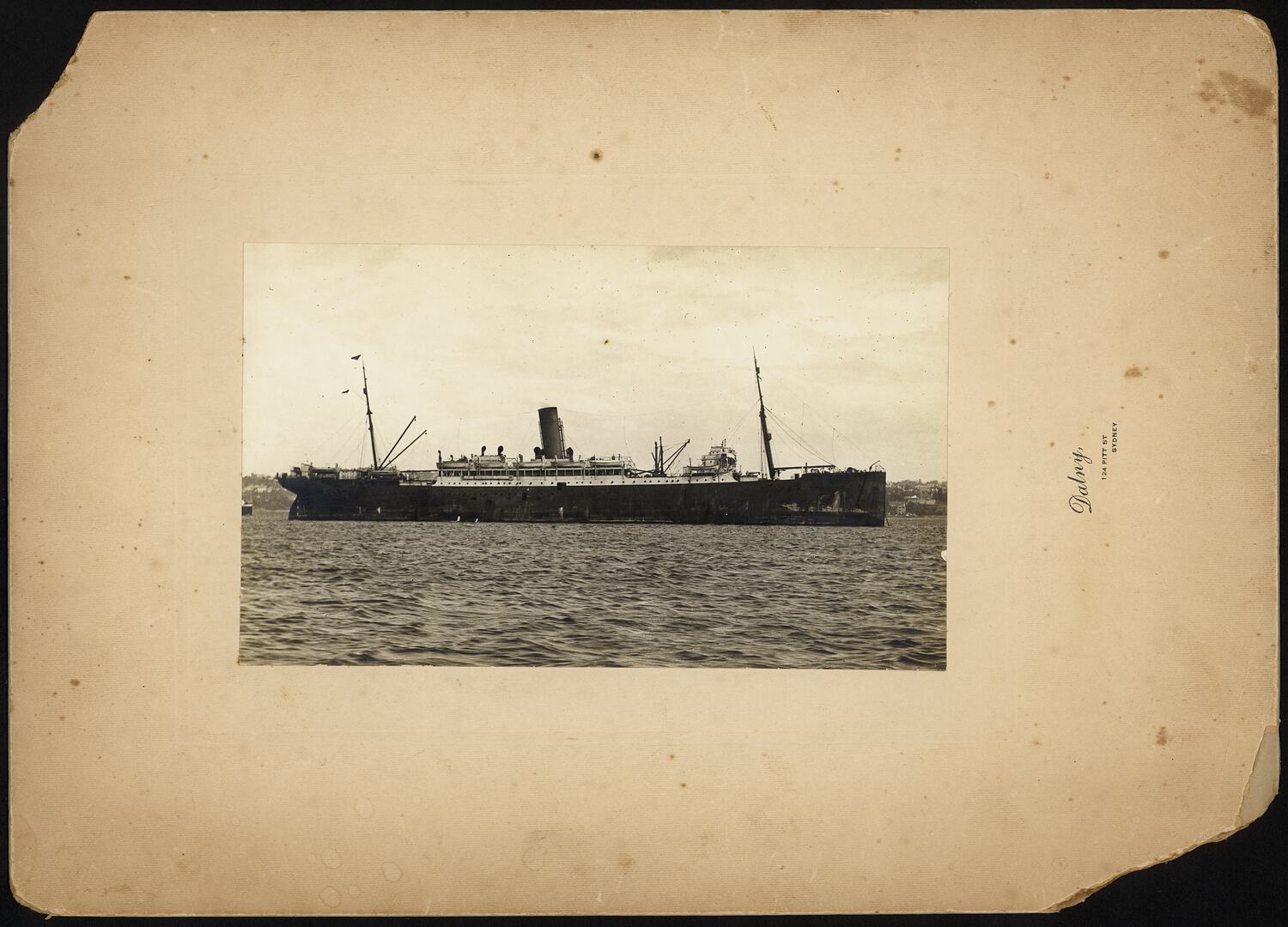 Photograph - Ship SS Demosthenes, circa 1919