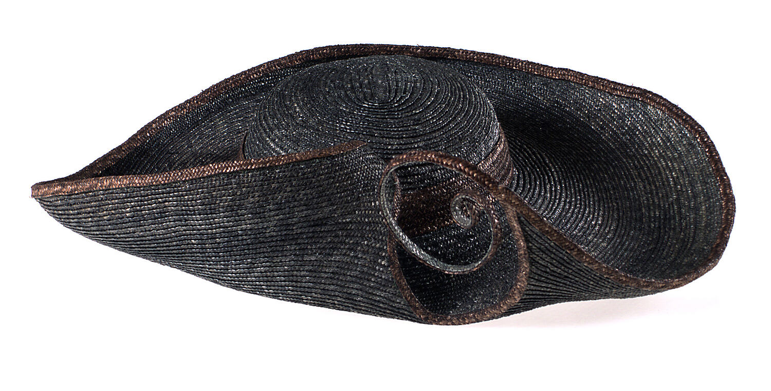 Hat - Peter Jago, Green Straw, 'Green the World', Melbourne Cup, 1989