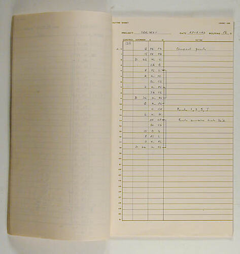 Programming Routine Specification - CSIRAC Computer, Roy Muncey CBR282 ...
