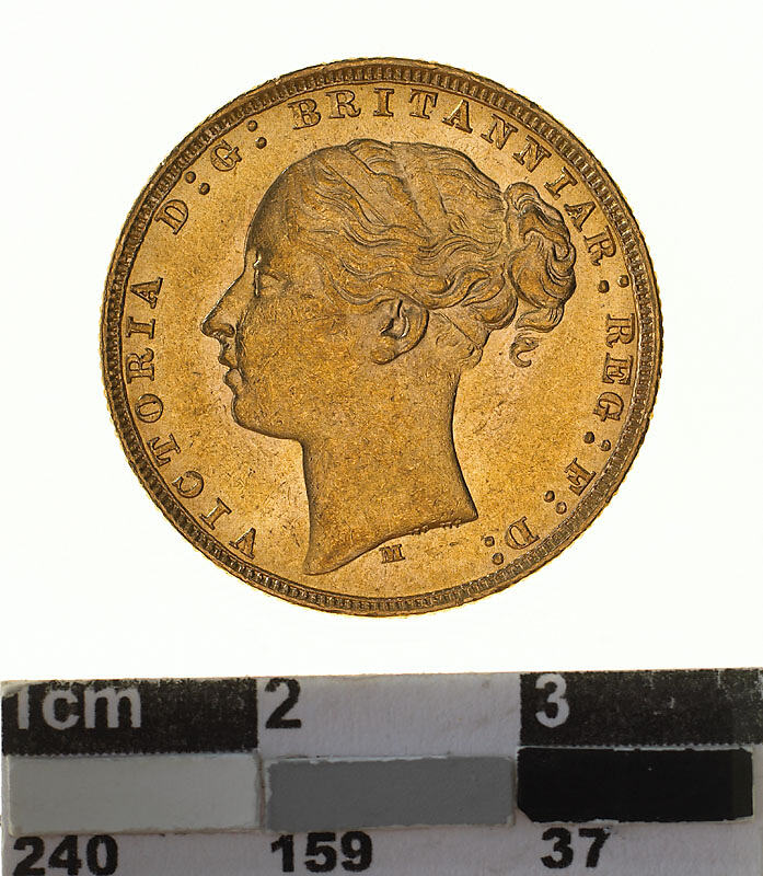 Coin - Sovereign, Victoria, Australia, 1880