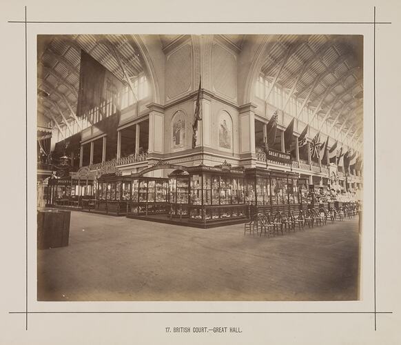 Photograph - British Court, Great Hall, Exhibition Building, 1880-1881