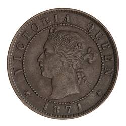Coin - 1 Cent, Prince Edward Island, Canada, 1871