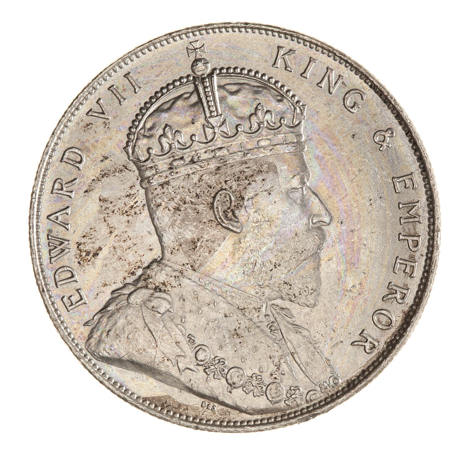 Coin - 1 Dollar, Straits Settlements, 1908