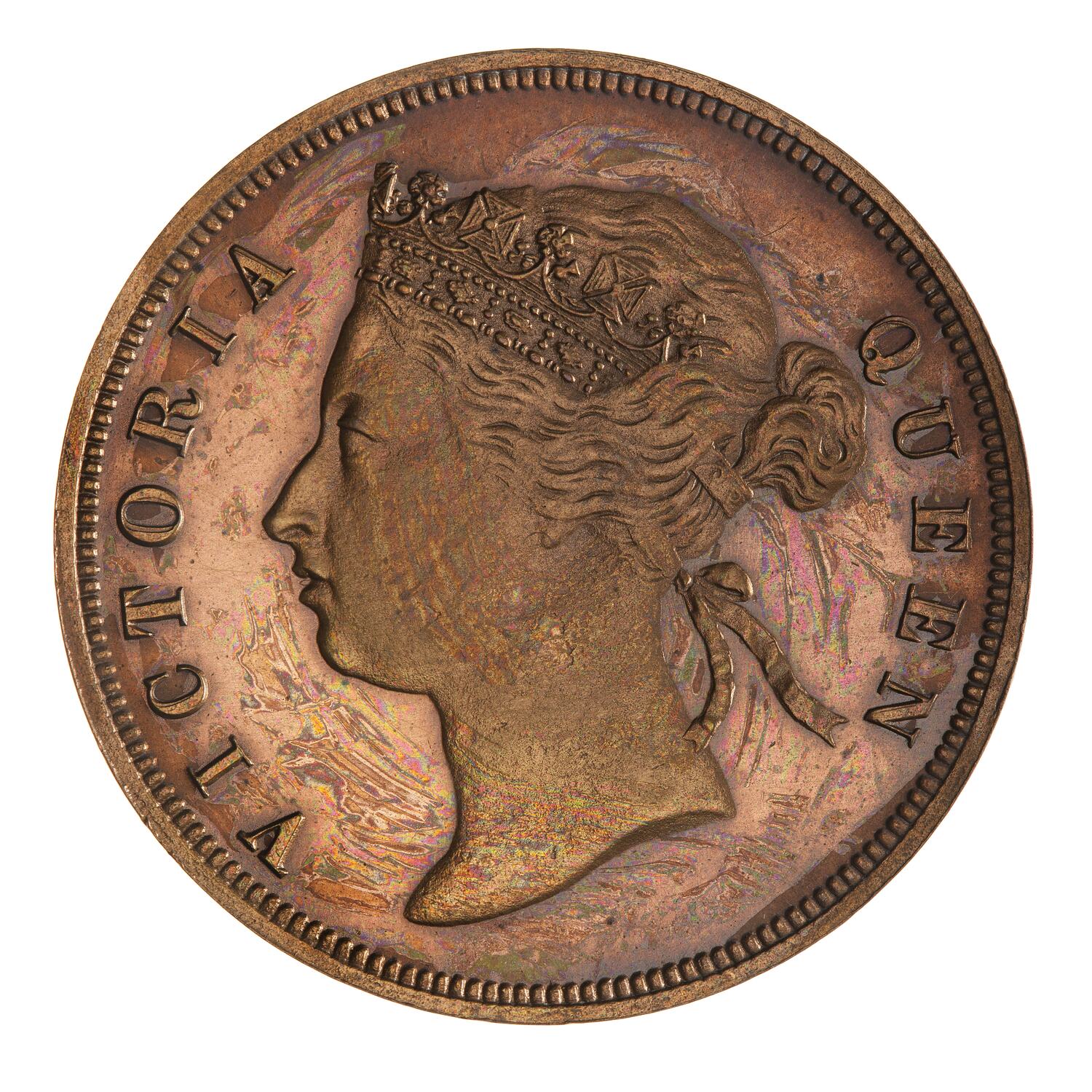 Coin - 1 Cent, Straits Settlements, 1874