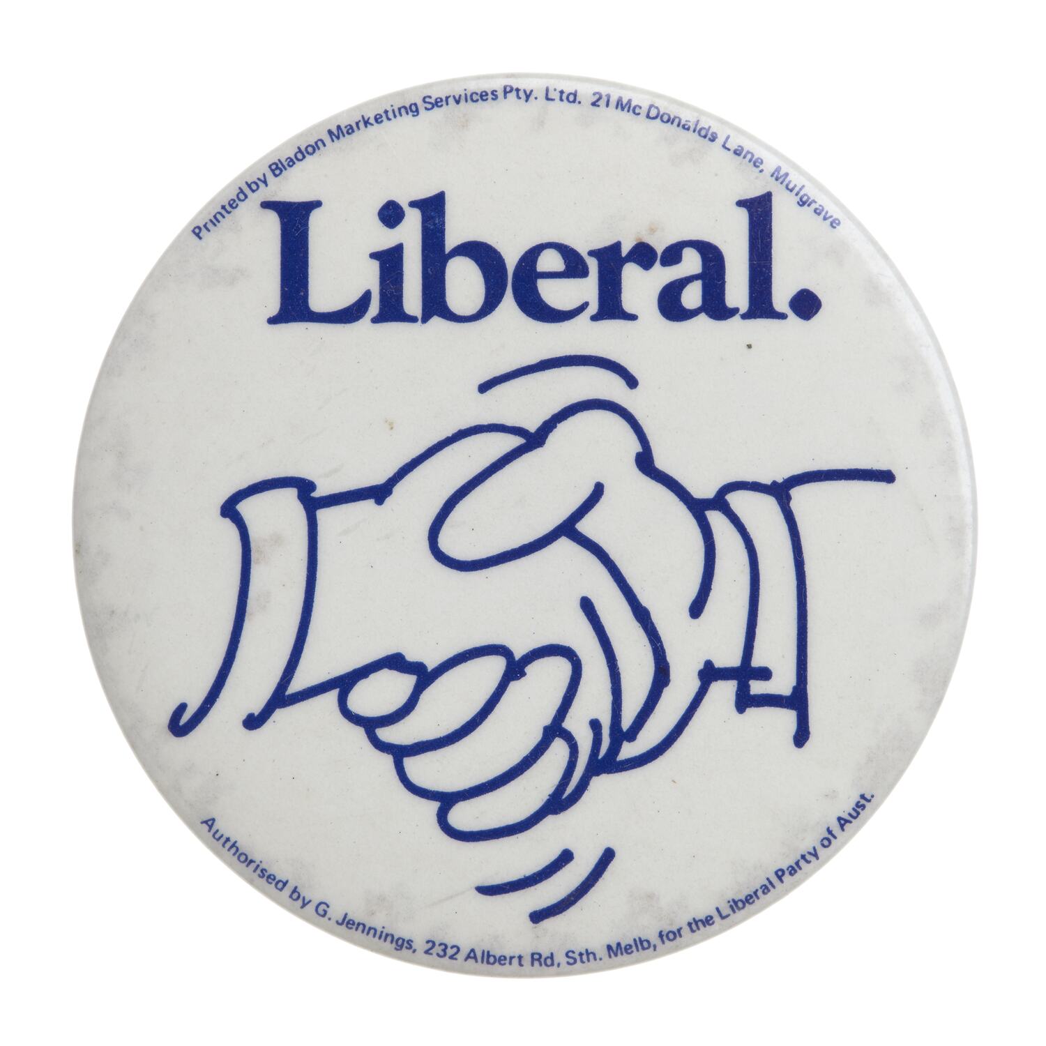 Badge - Liberal, Australia, pre1986