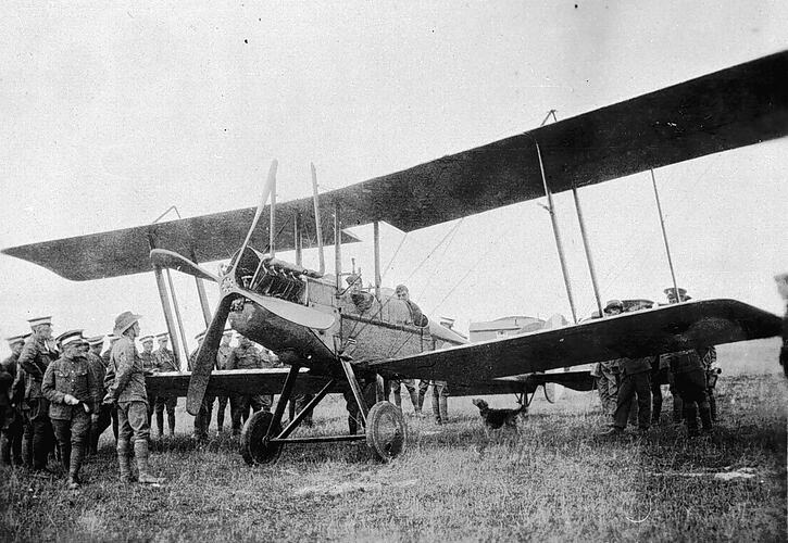 Negative - BE2, First Aeroplane to Visit Nhill, Promoting Peace Loan ...