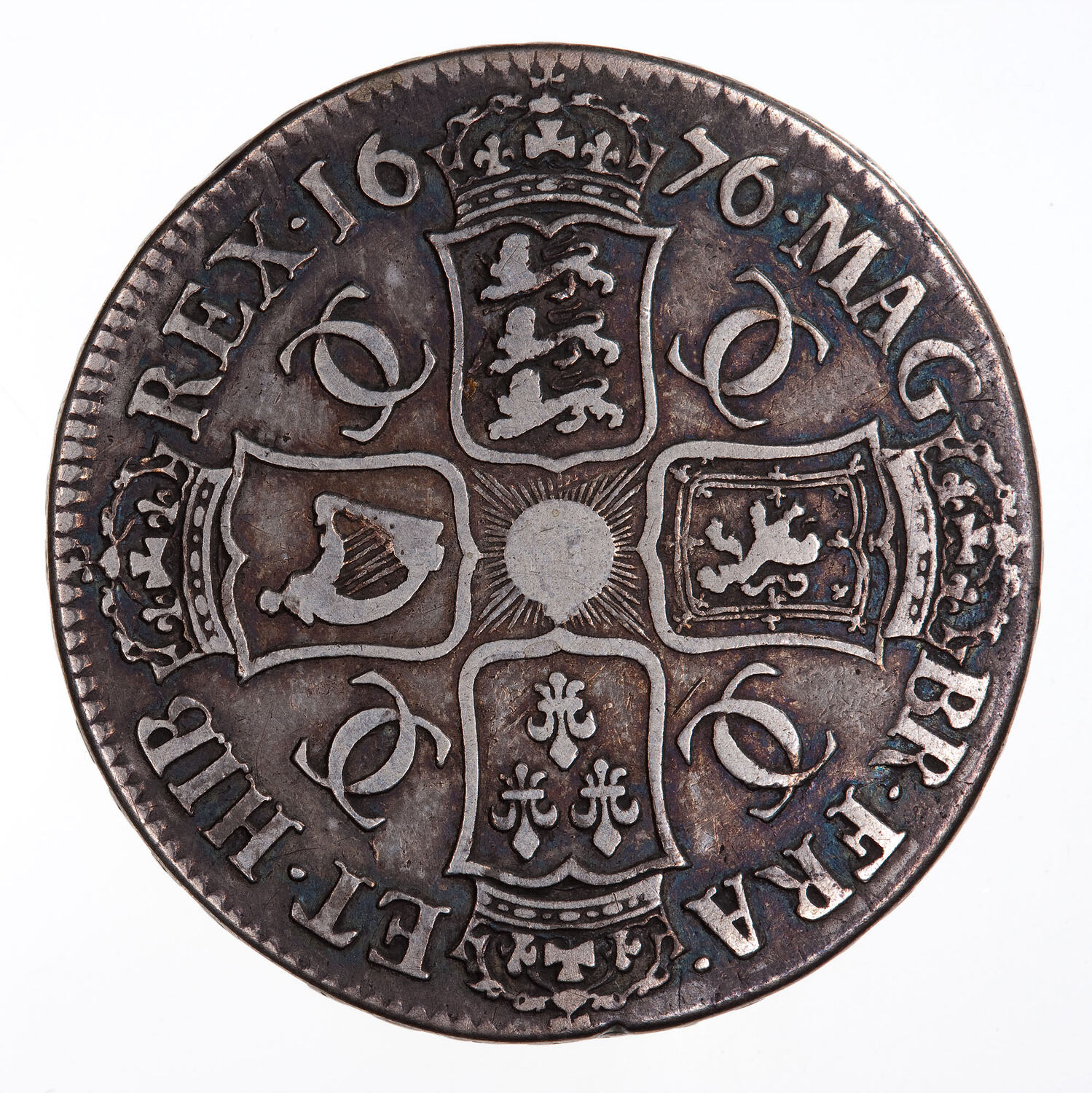 Coin - Crown, Charles II, Great Britain, 1676