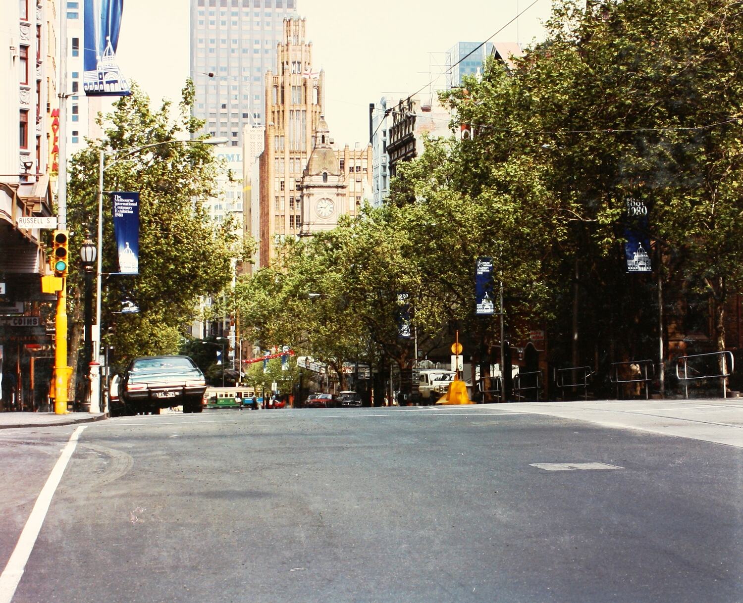Photograph - Street Decorations, Collins Street, Melbourne, circa 1980
