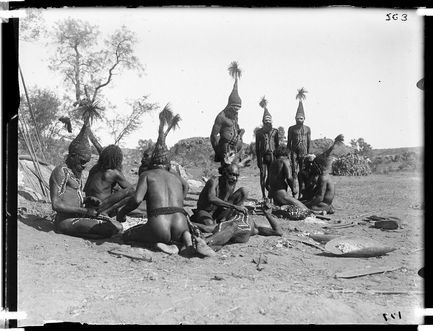 Glass plate. Arrernte. Alice Springs, Central Australia, Northern ...
