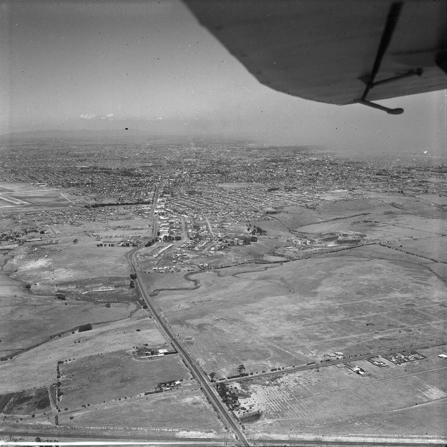 Negative - Aerial View of Keilor & Surrounding Area, Victoria, 06 Dec 1955