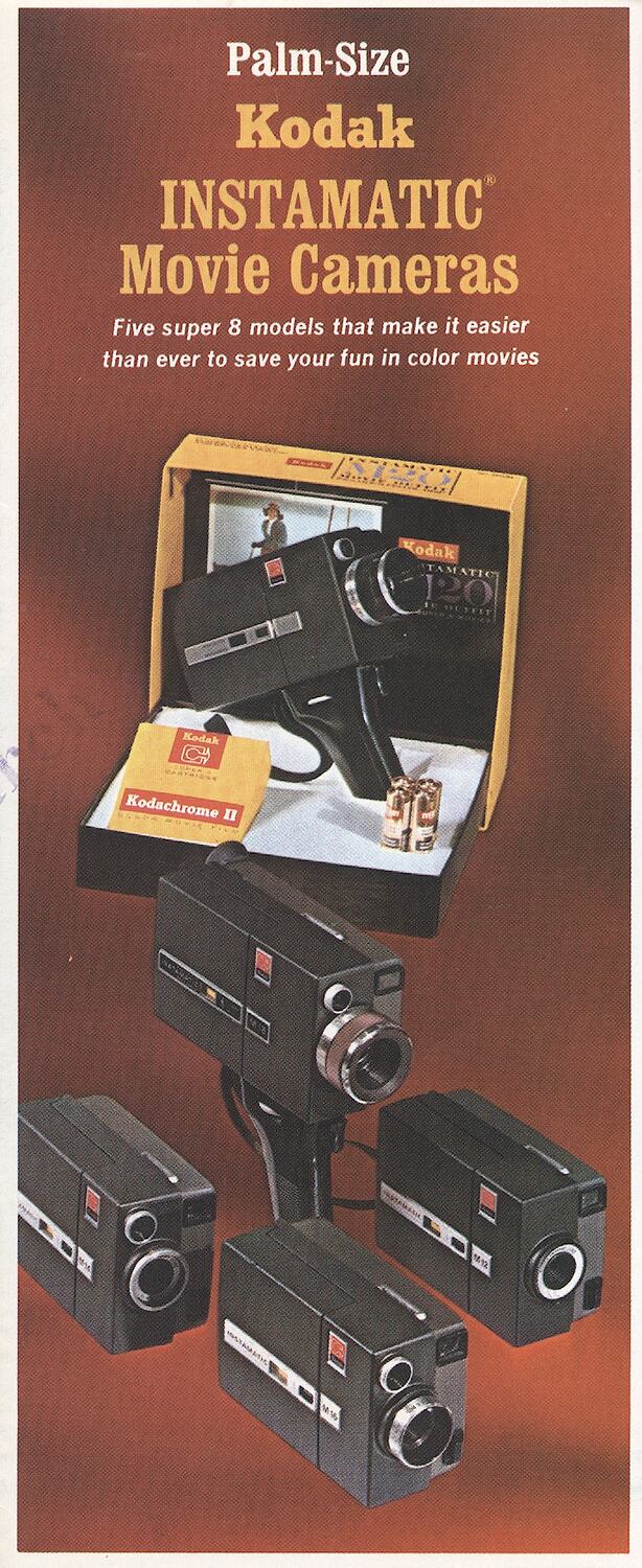 Publicity Leaflet - Eastman Kodak, Kodak Instamatic Movie Cameras, 1968