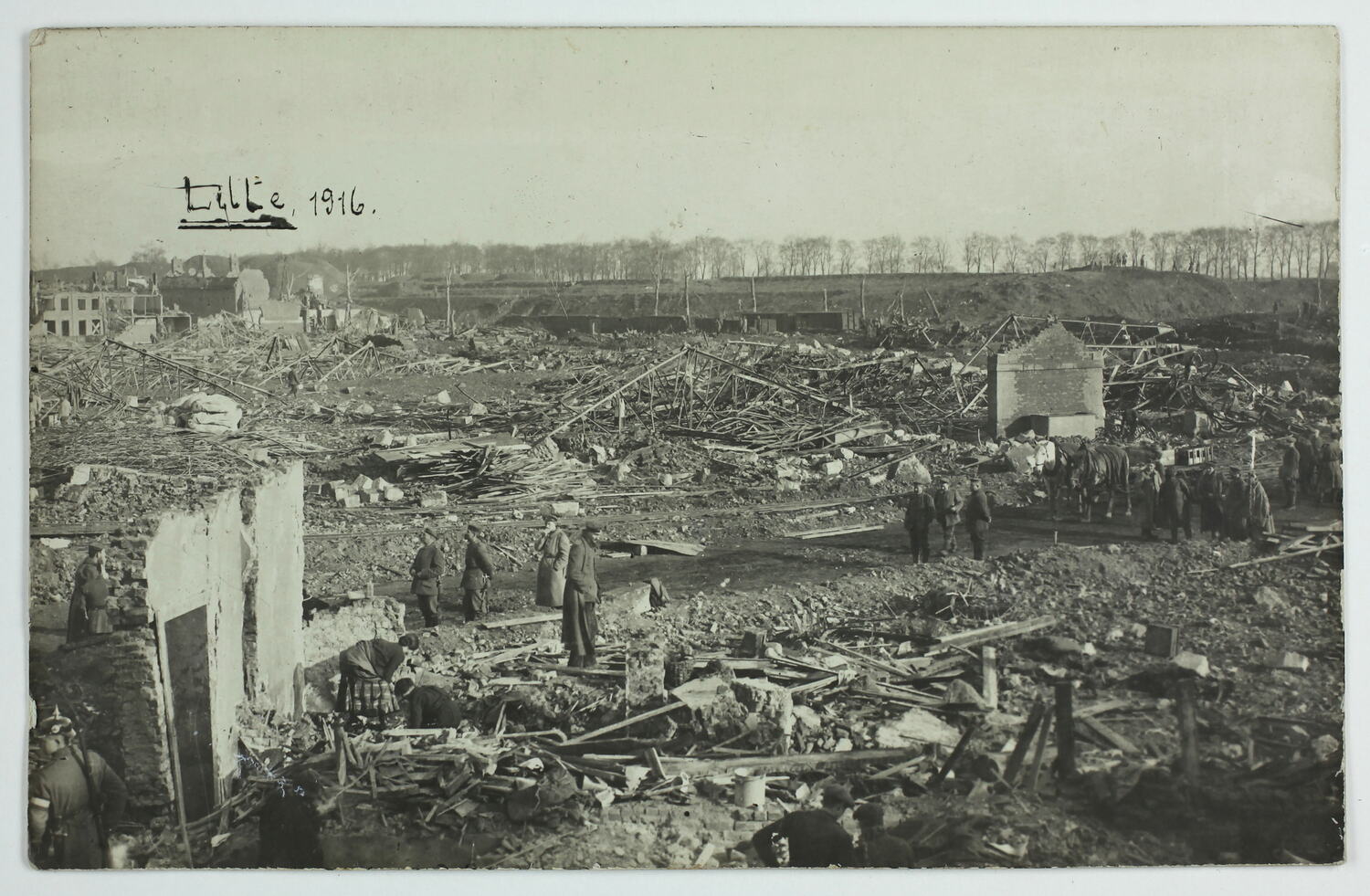 Photograph - Damaged City of Lille, During German Occupation, World War ...