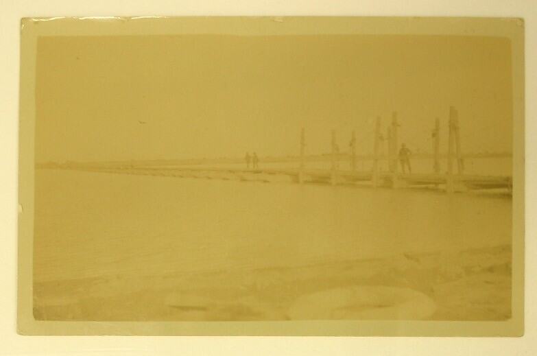 Postcard - Pontoon Bridge, Middle East, World War I, 1916-1919