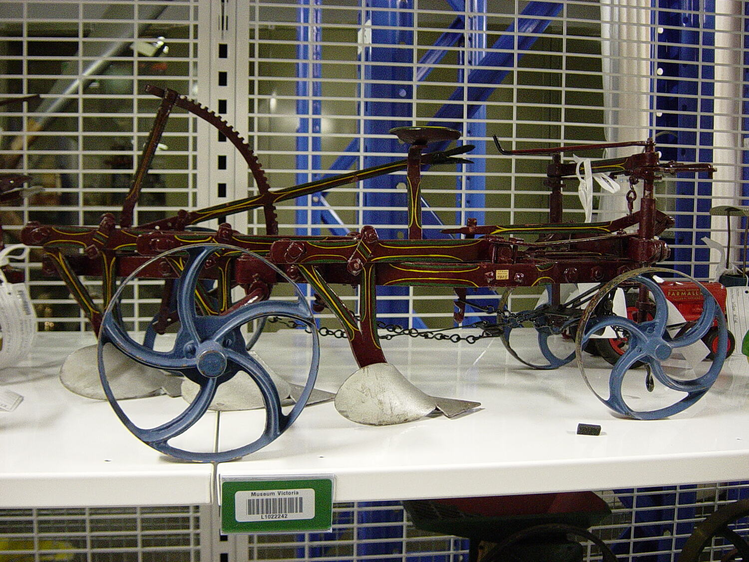 Mouldboard Plough Model - Braybrook Implement Co., 'Sunrise', Riding 3 ...