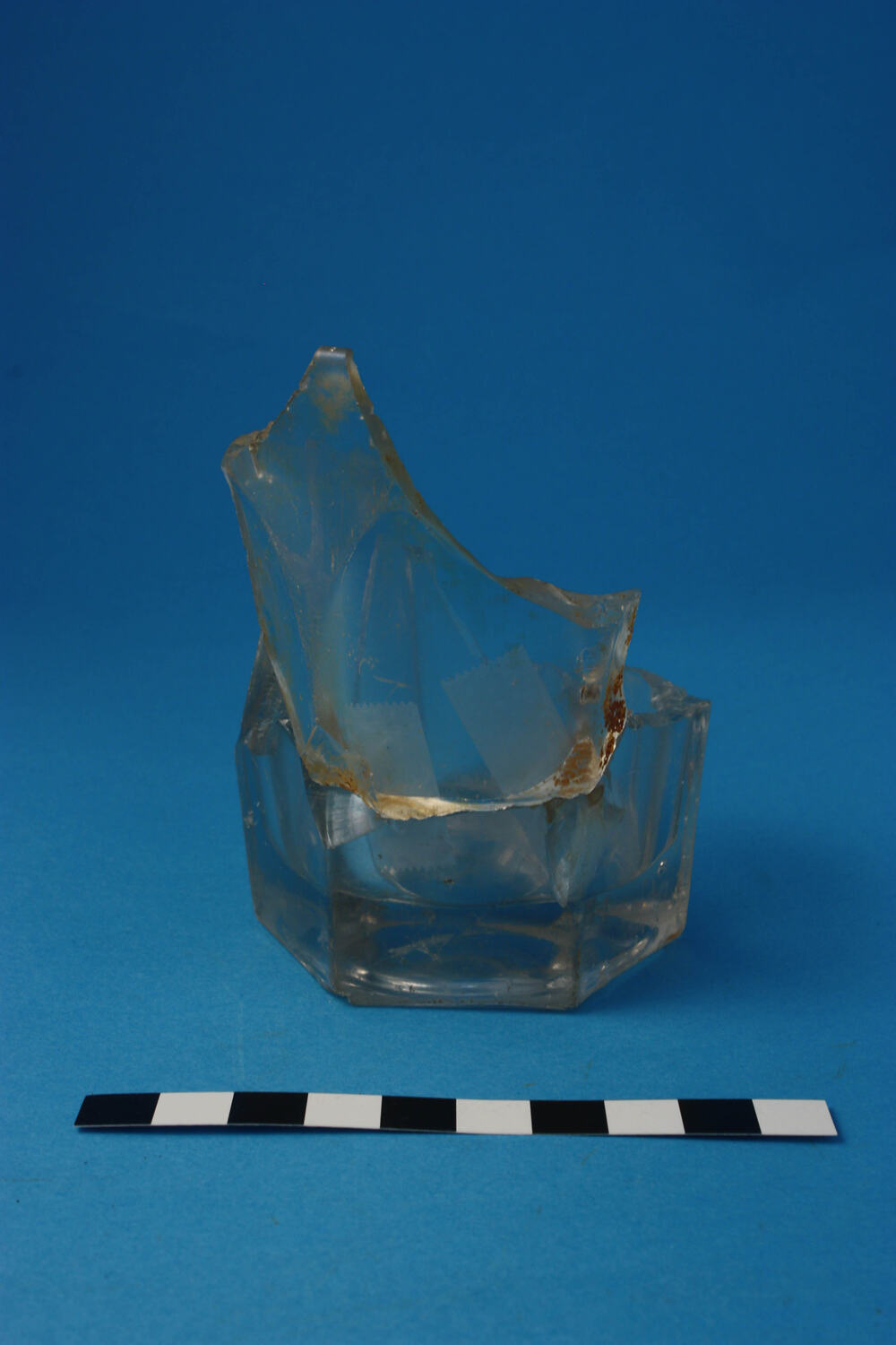 Tumbler Glass - Glass, Colourless, Moulded, Panelled (Fragment)