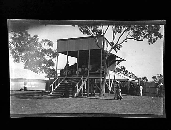 Negative - Grandstand at the Races, by Hugh Conran, Normanton ...