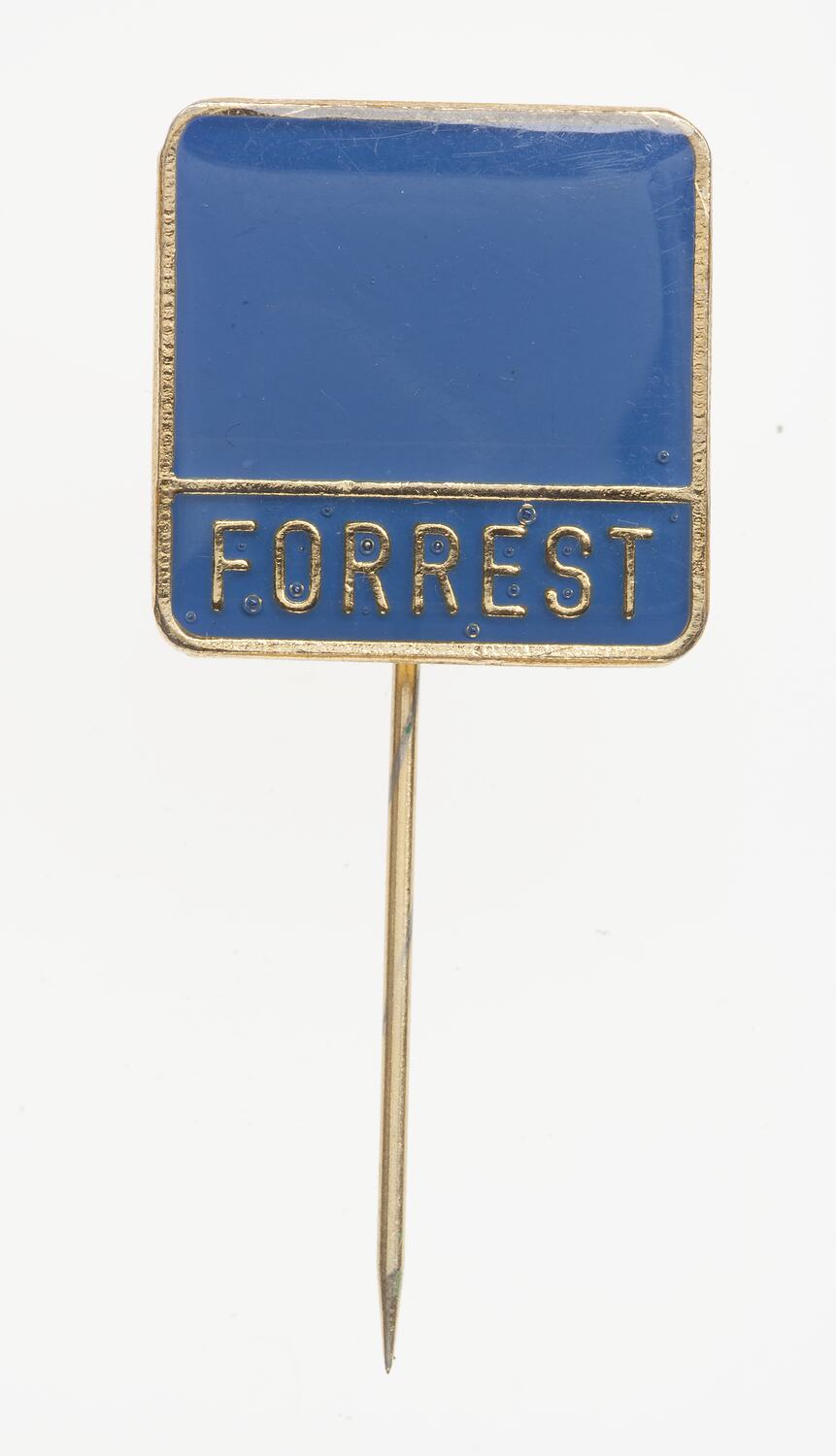 Lapel Pin - Forrest, Australia, 1979-1986