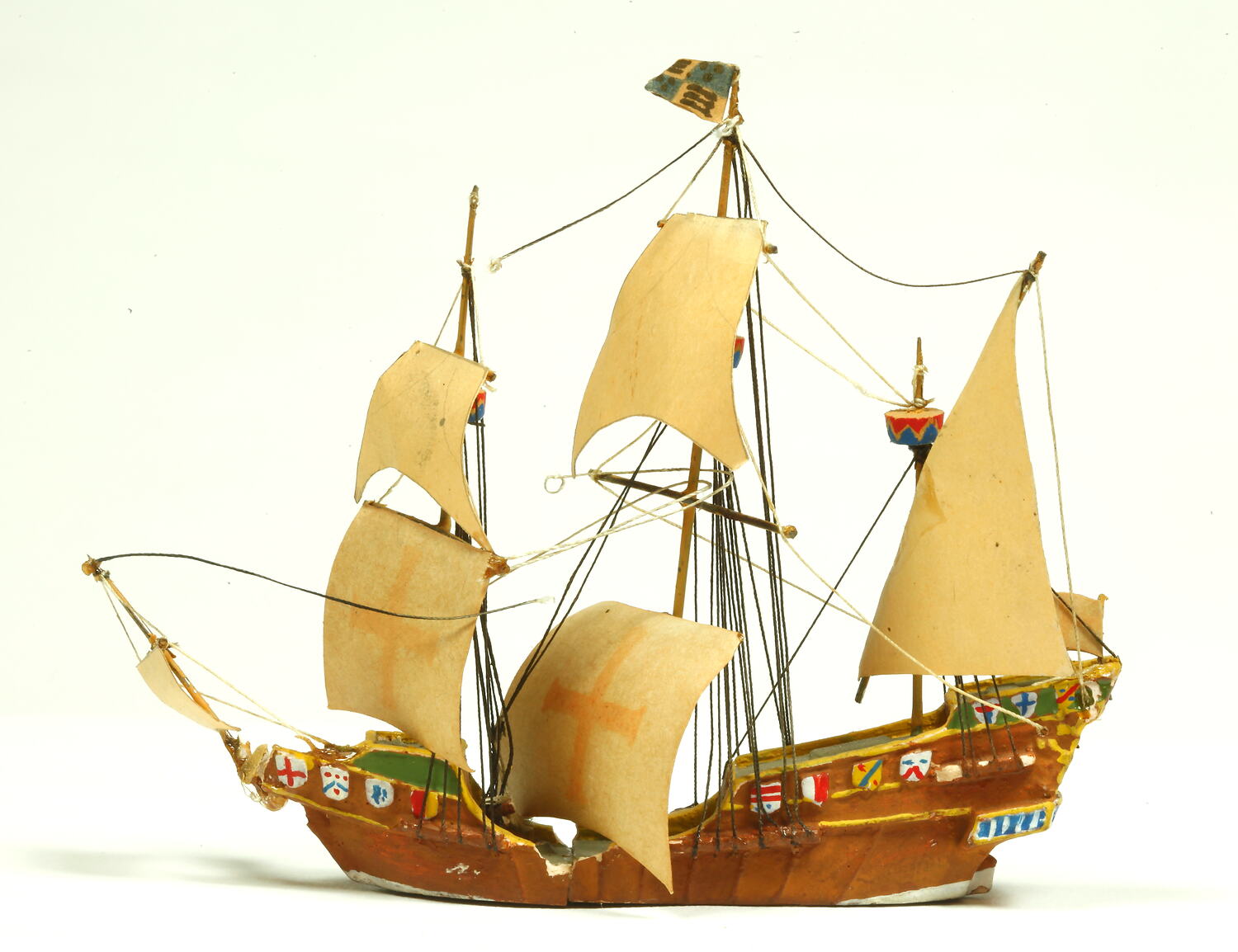 Sailing Ship Model - Galleon, 16th Century