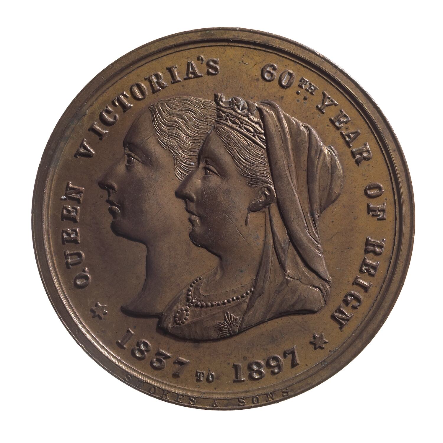 Medal - Diamond Jubilee of Queen Victoria, Municipality of Brisbane ...