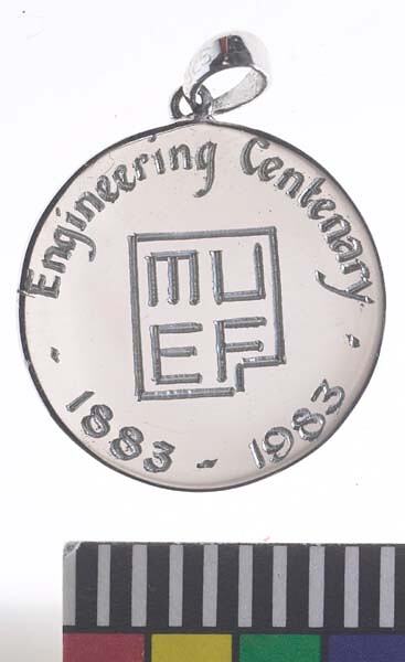 Medal - Engineering Faculty Centenary, 1883-1983, University of ...