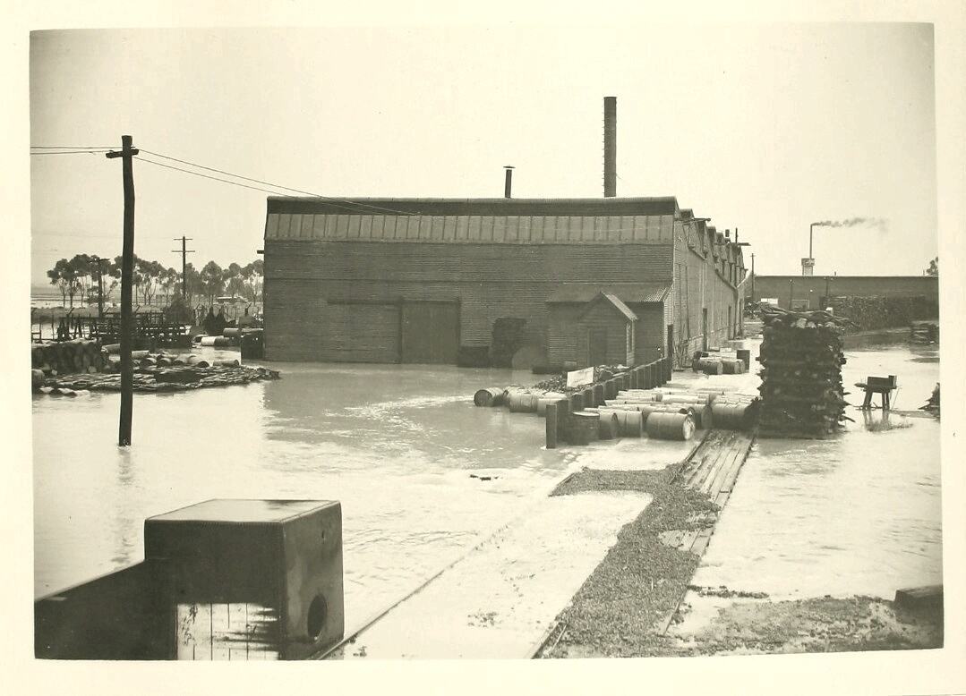 Photograph - H.V McKay Massey Harris, Factory Flood Damage Around ...