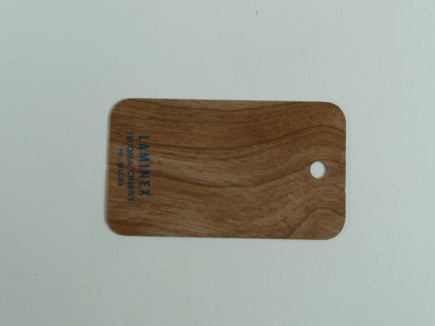 Colour Sample - Laminex, Tecoma Cherry Hi Gloss