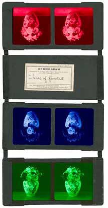 Set of Glass Slides - Kromskop Viewer Set, Kromogram, Vase of Flowers ...
