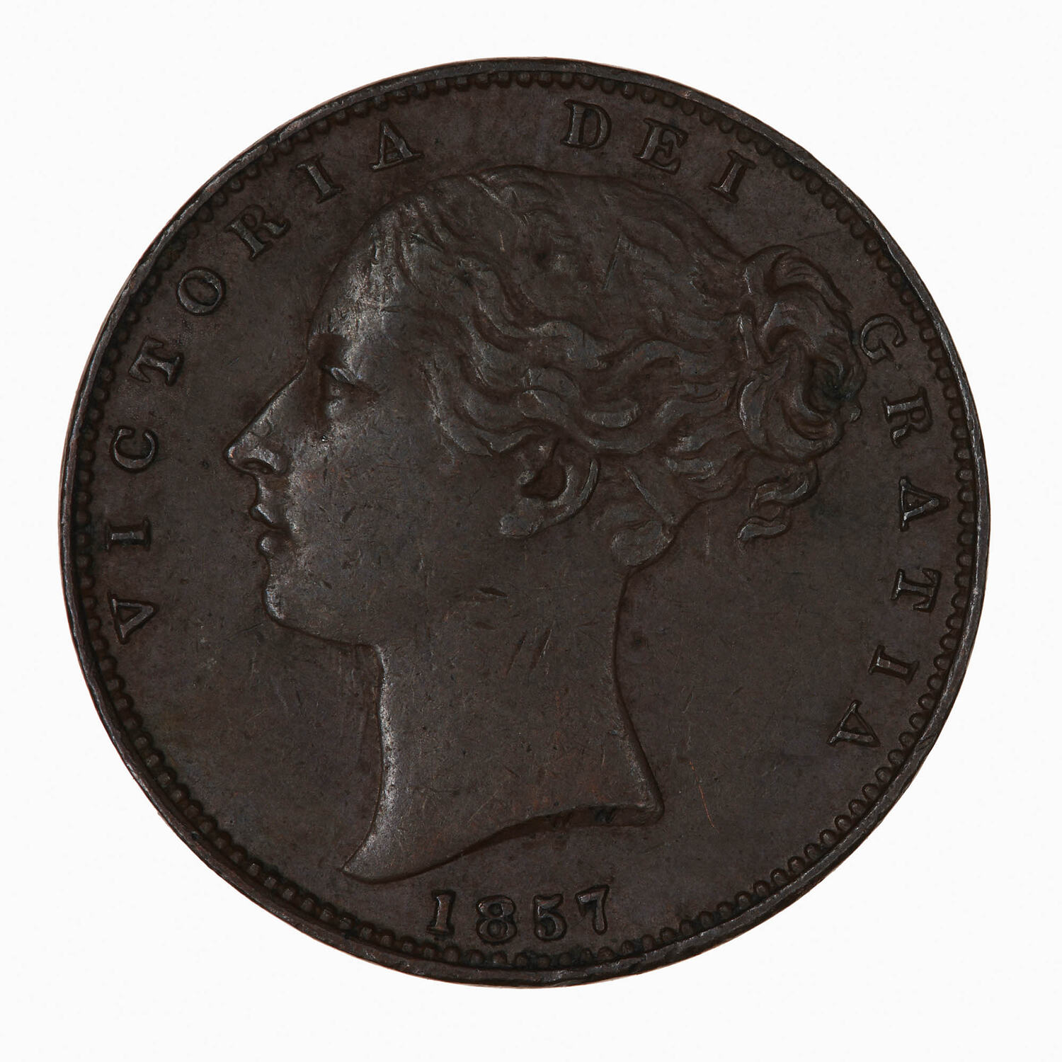 Coin - Farthing, Queen Victoria, Great Britain, 1857