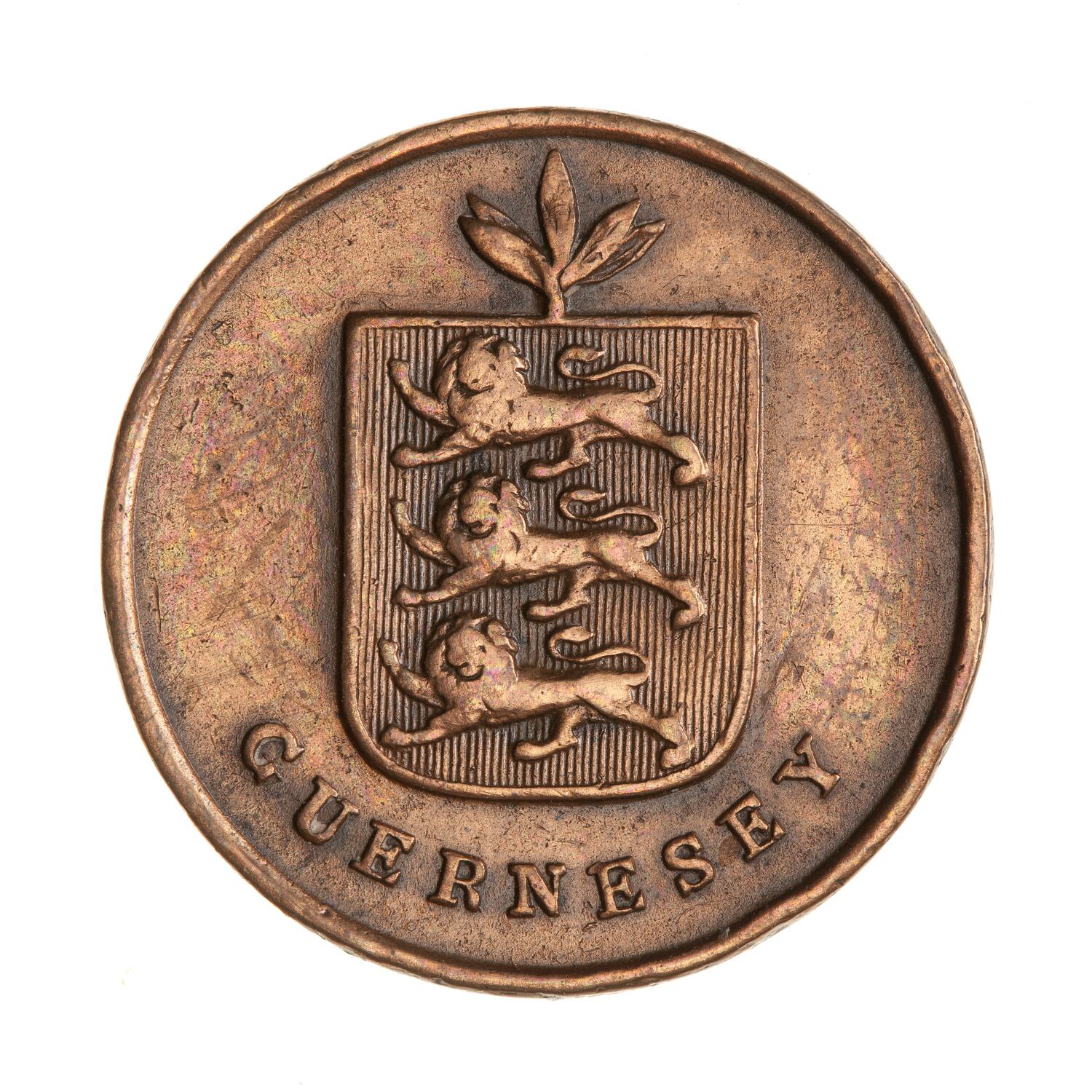 Coin - 1 Double, Guernsey, Channel Islands, 1830