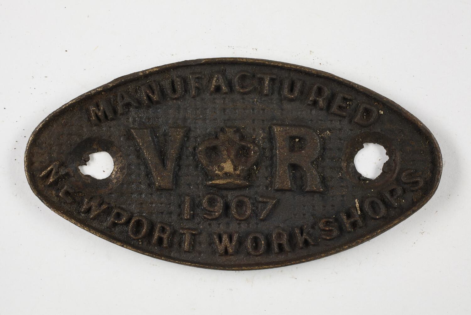 Rollingstock Builder's Plate - Victorian Railways, Newport Workshops ...